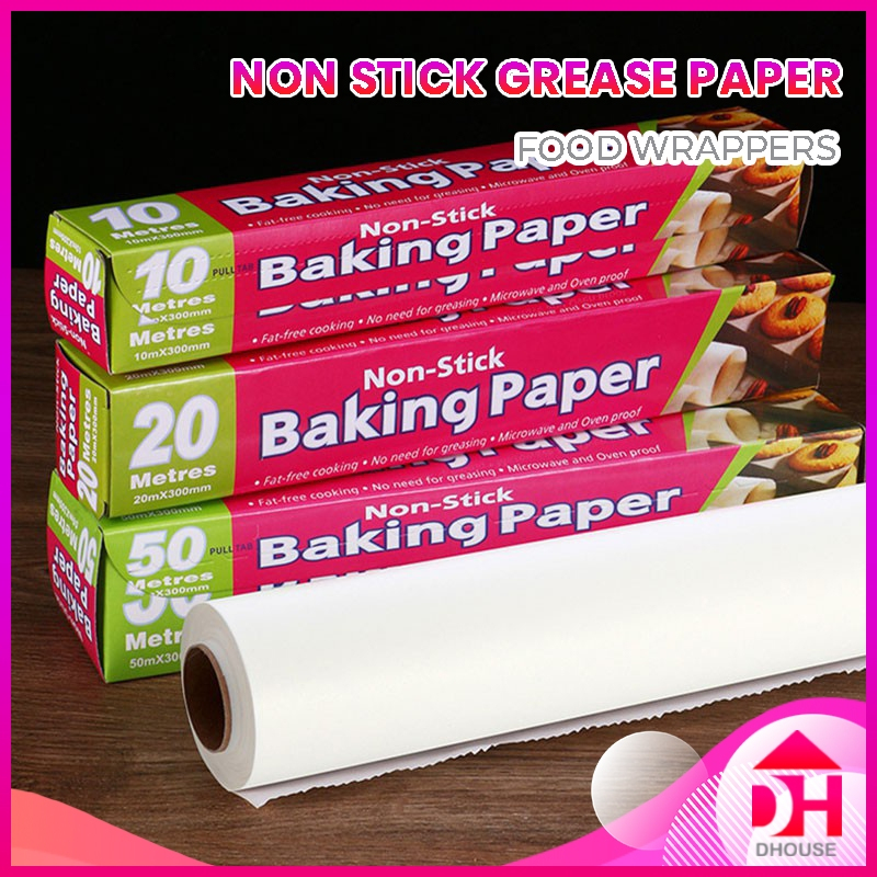 Non Stick Grease Paper Food Wrappers Wrap Paper Bread Cake Burger Fries ...