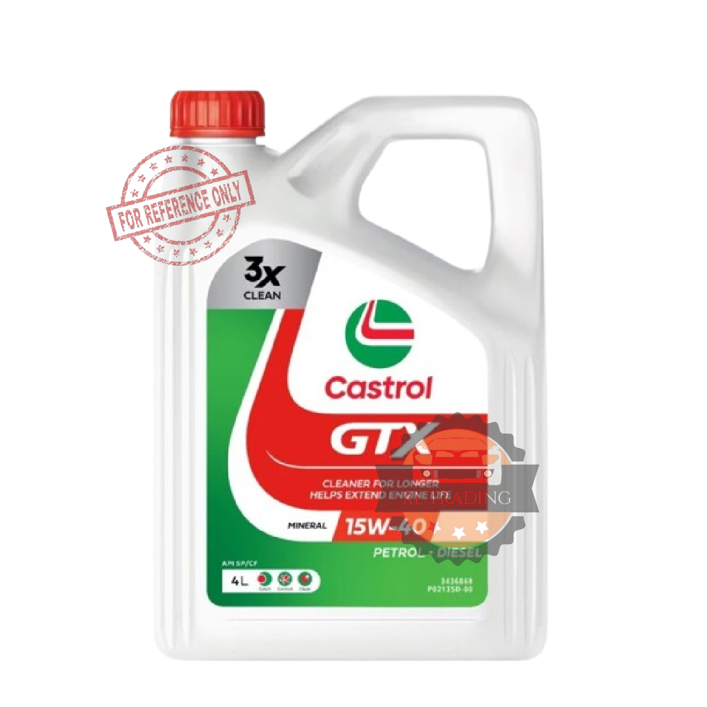 CASTROL GTX 15W40 MINERAL ENGINE OIL 15W-40 4L | Shopee Malaysia