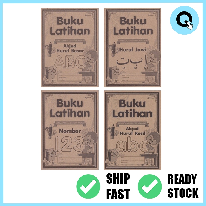 QFL Buku Latihan Jawi, Abjad, Nombor & Pratulisan (Ready Stock) Menulis ...