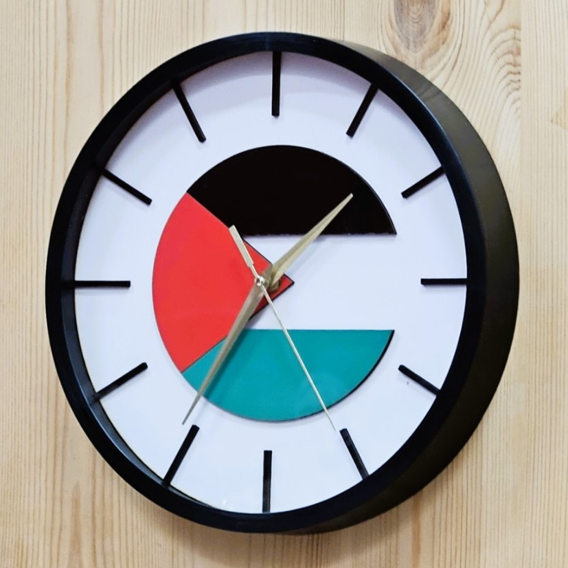 Jam Dinding FREE Palestine| Wall Clock Limited Edition 30cm | Wood ...
