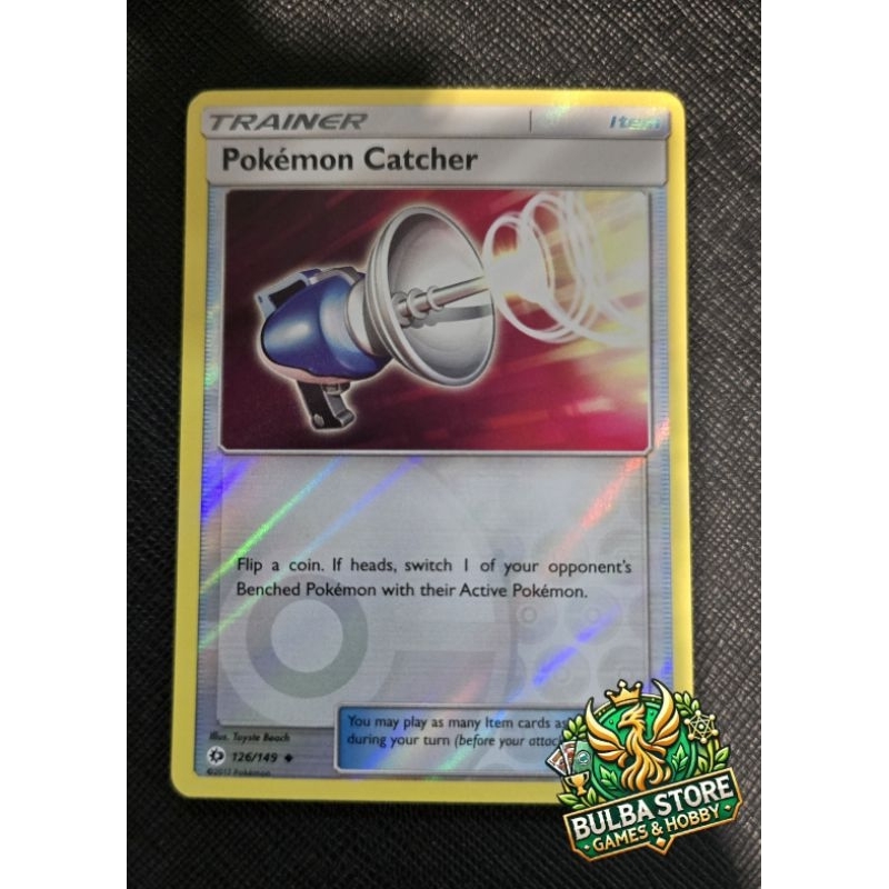 126/149 Pokémon Catcher Reverse Holo Pokémon Sun & Moon SM Base Set ...