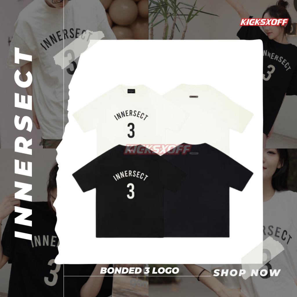 *READY STOCK* Innersect Bonded 3 Logo Oversized Tee Hype/Fashion/Streetwear/Couple/Unisex T ...