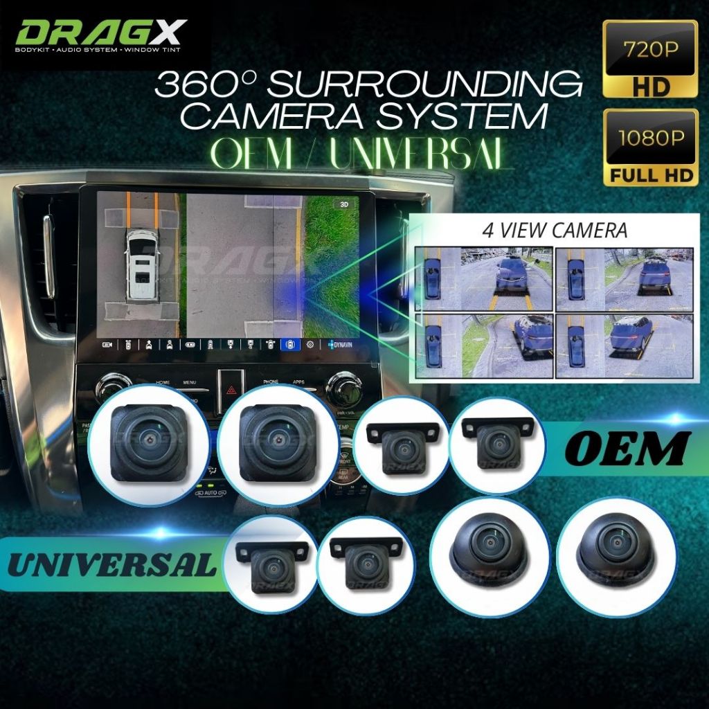 🔥READY STOCK🔥OEM ALPHARD/VELLFIRE ANH30,UNIVERSAL 360 BIRDVIEW CAMERA ...