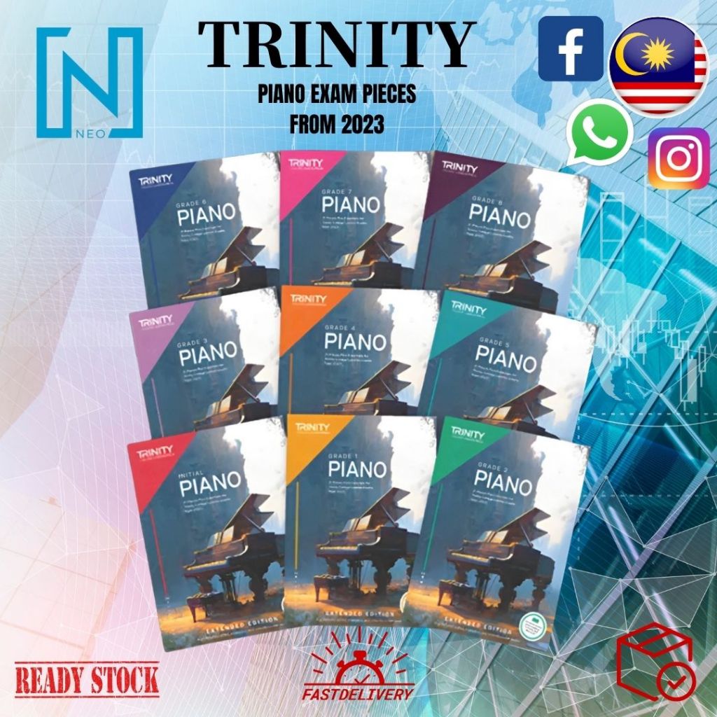 ☆TRINITY☆PIANO EXAM PIECES GRADE 1 2 3 4 5 6 7 8 FROM 2023 YEAR ...