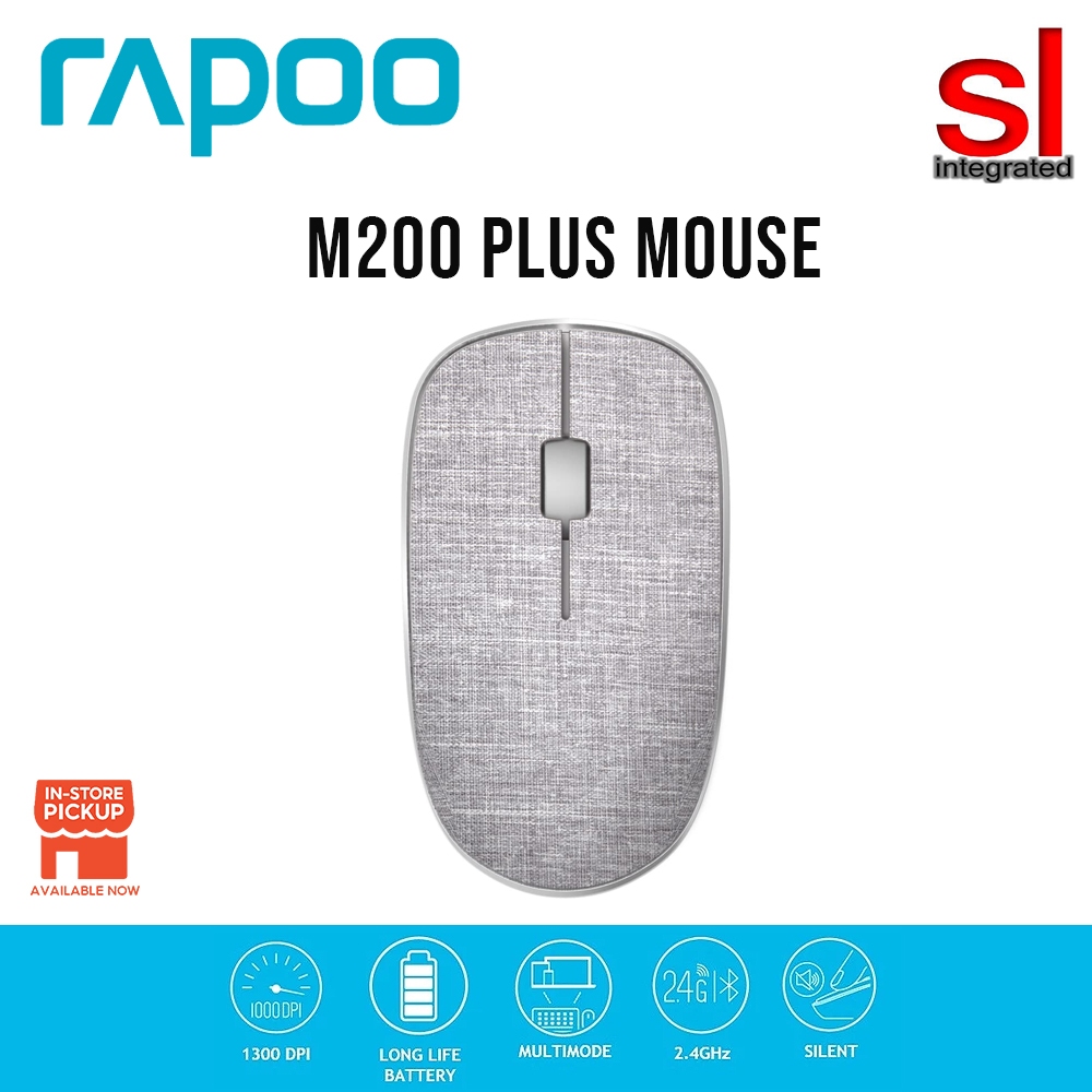 Rapoo M200 Plus Silent Fabric Version Multi Mode 2.4G Wireless Mouse ...