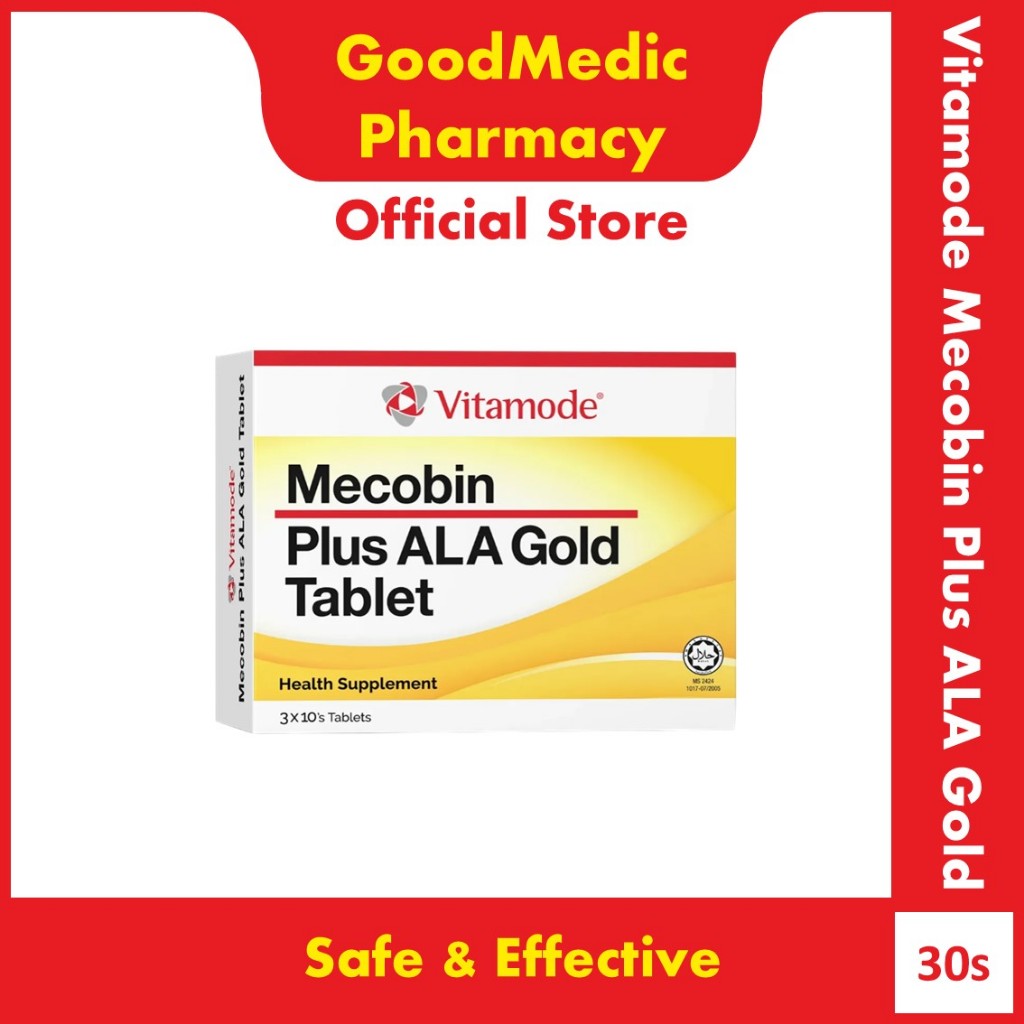 Vitamode Mecobin Plus ALA Gold Tablet (30s) | Shopee Malaysia