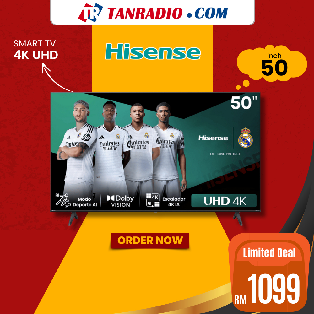 Hisense 43" 50" 4K UHD LED Youtube Netflix Wifi Dual Band SmartTV ...