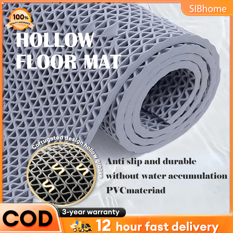DIY CUT Anti Slip PVC Rubber Mat Waterproof - Bathroom Kitchen Swimming ...
