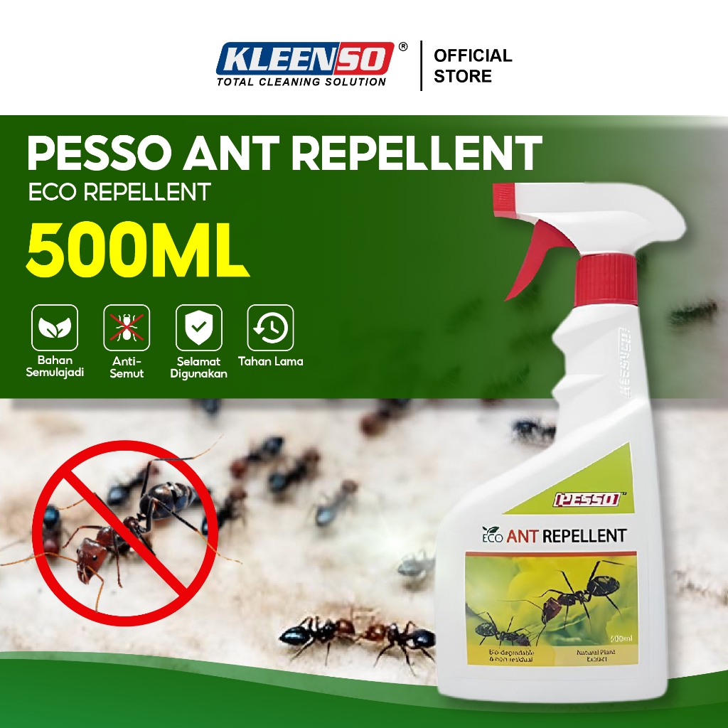 Semburan Penghalau Semut Kleenso Pesso Eco (500ml) Semburan Penghalau ...
