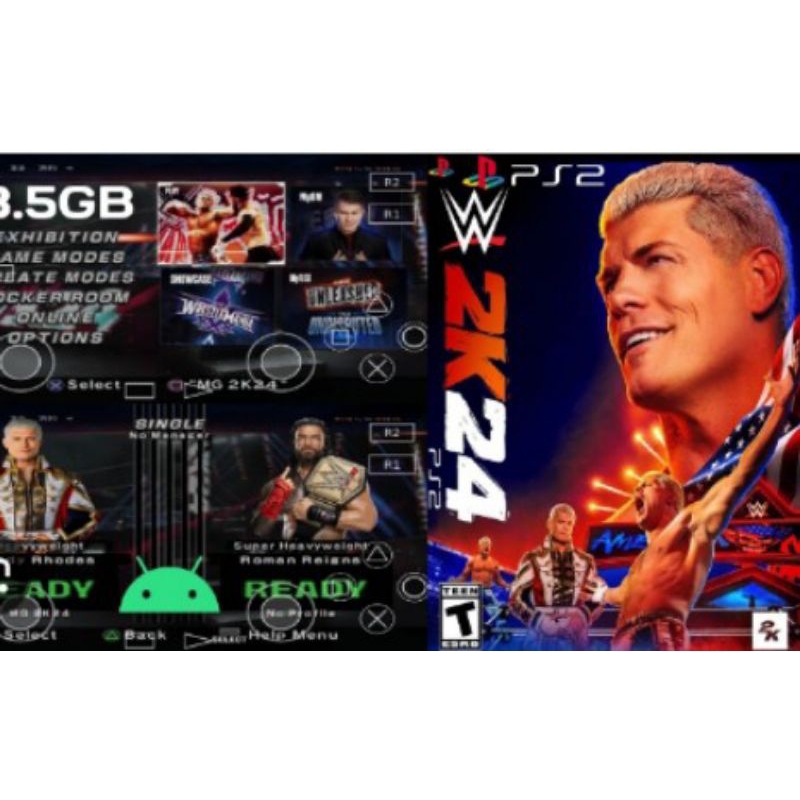New Game!!!!PS2 CD DVD GAME ( WWE 2K24 ) modify Dari game WWE 2007 ...