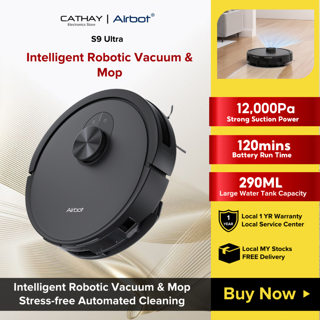 Airbot S9 Ultra | Robotic Vacuum Cleaner LiDar Mapping Smart Robot ...