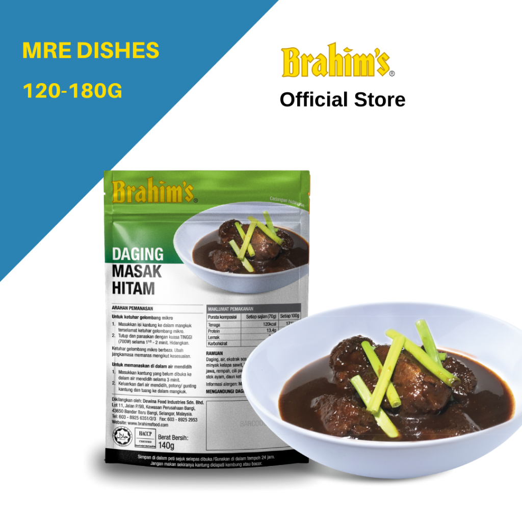 Brahim's Meal Ready To Eat 140g - Makanan Sedia di Makan | Shopee Malaysia