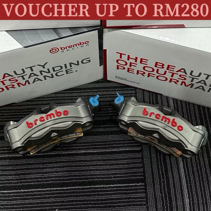 BREMBO STYLEMA 4POT CALIPER 100MM MONOBLOCK UNIVERSAL MADE ITALY Y15 Y16 XMAX NVX LC135 RXZ NMAX ...