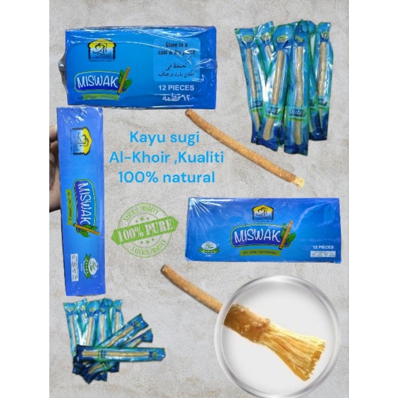 Kayu miswak sugi Al-Khair untuk bersugi.Kualiti 100% natural ( dari ...