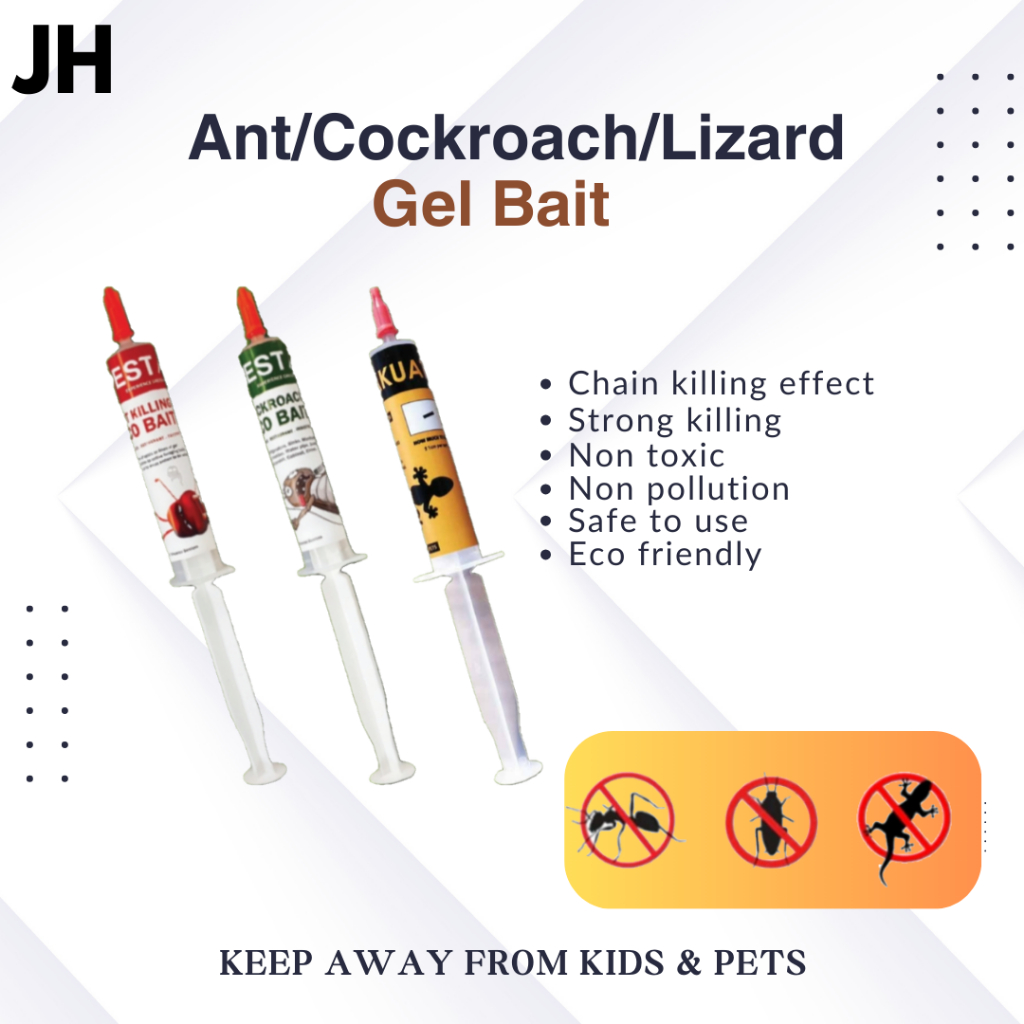 PEST ASIA Ant Killer/Cockroach/Lizard Gel Bait Eco Insect Wipe Out Ubat Semut Berkesan Lipas ...