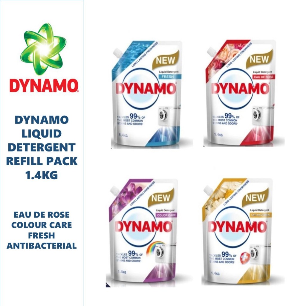 DYNAMO LIQUID DETERGENT REFILL PACK 1.4KG | Shopee Malaysia