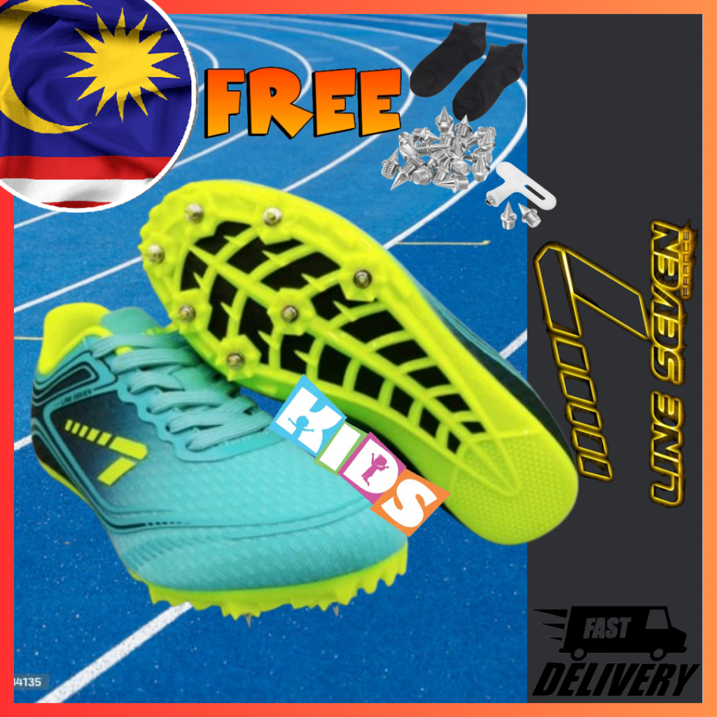LINE SEVEN / Kasut Spike Budak / Professional Running Track / Spike ...