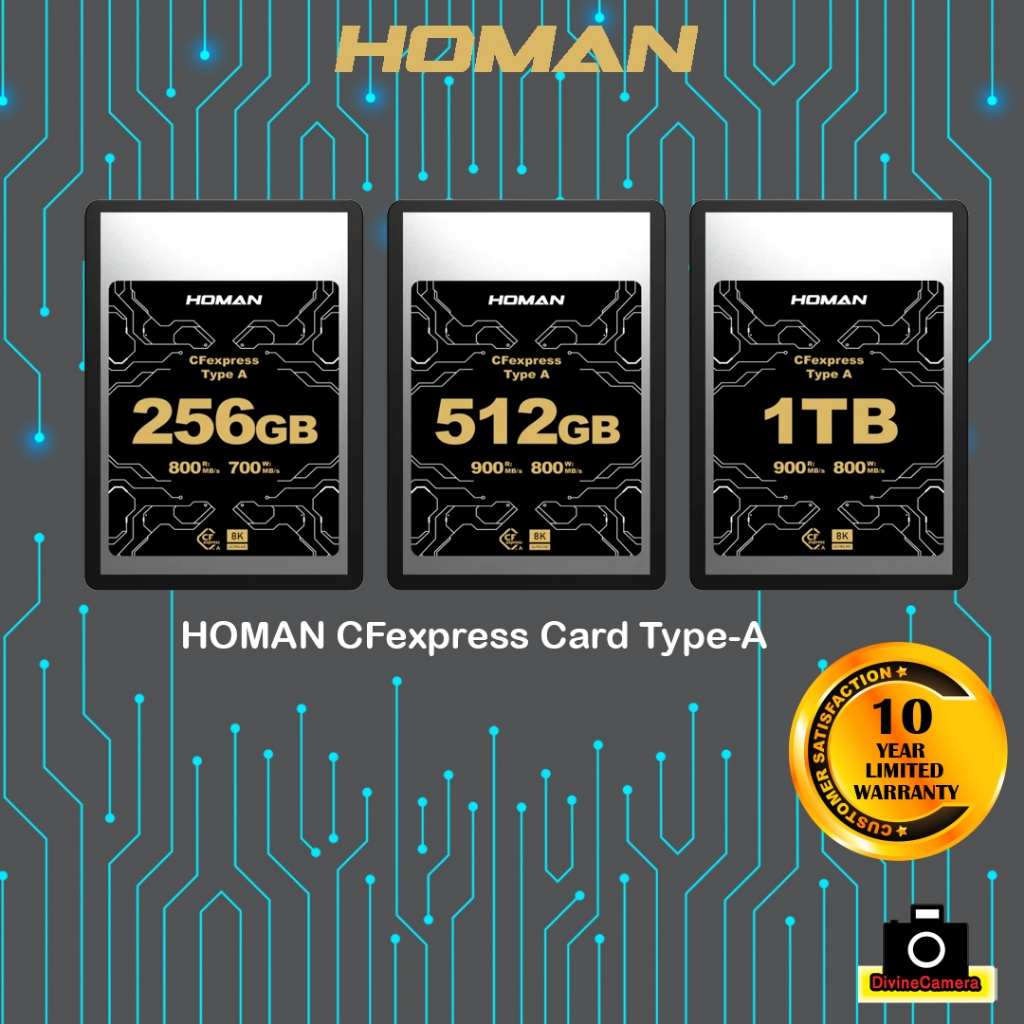 HOMAN CFexpress Card Type-A 256GB/512GB/1TB For Sony | Shopee Malaysia