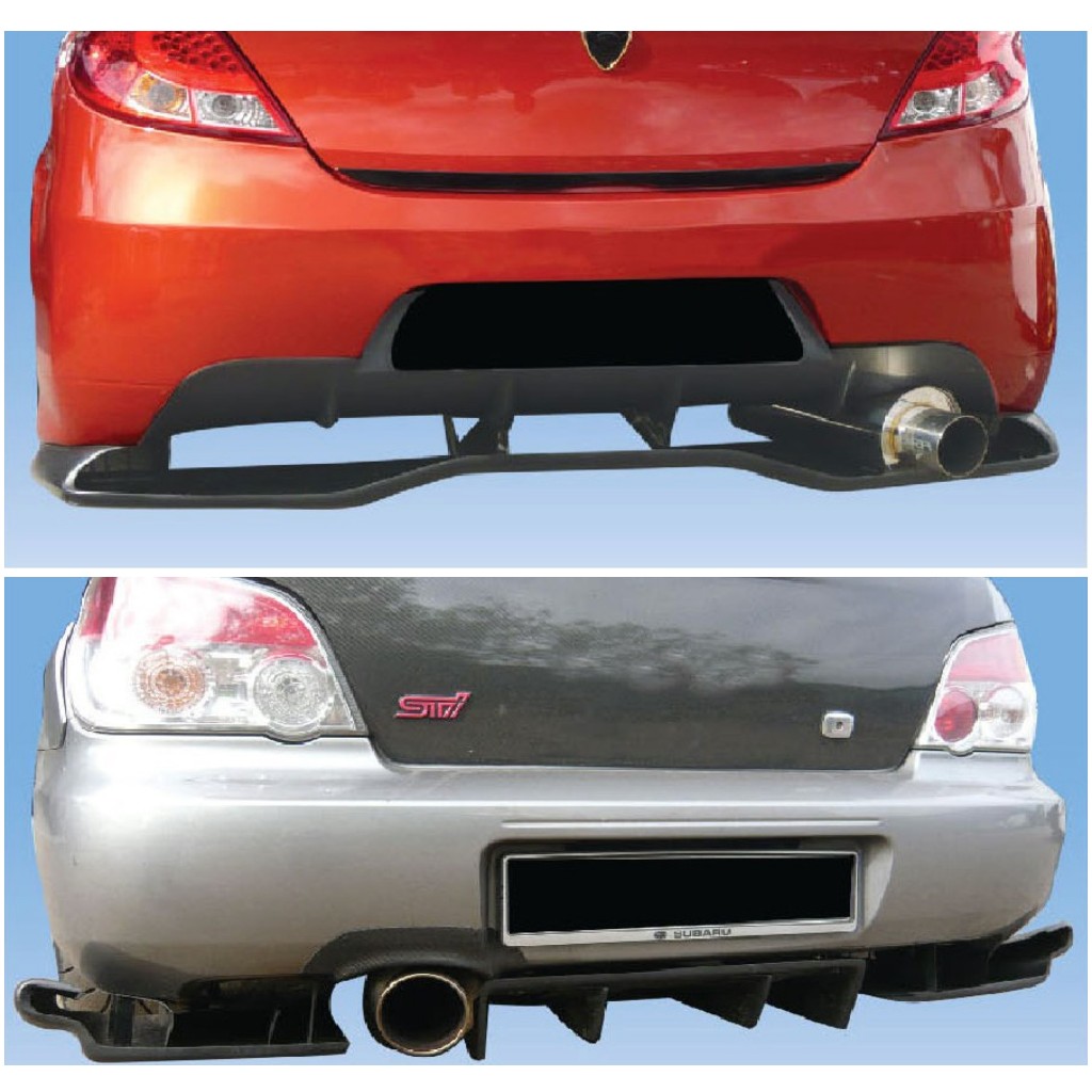 Rear Diffuser Universal Varis Voltex Body Kit Fiber Ready Stock ...