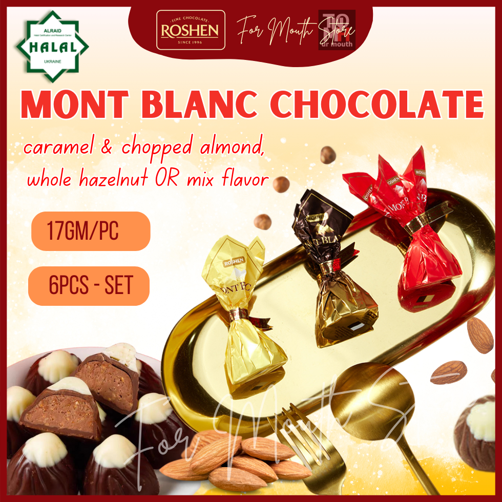 ROSHEN Chocolate Caramel with Almond Chopped Hazenut Roshen Coklat ...