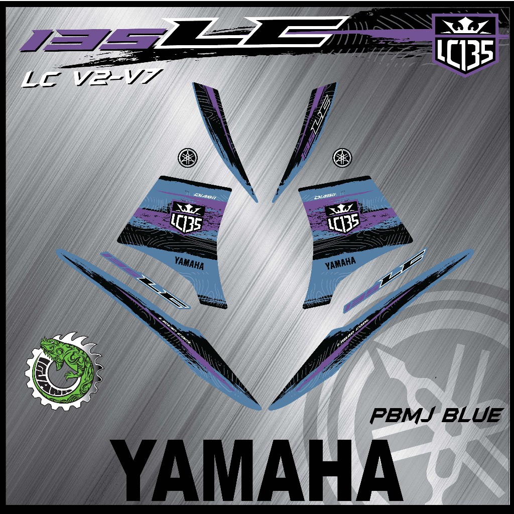 STRIPE MOTOR Yamaha LC135 V2-V7 BUTTERFLY (299) 2024 CUSTOM STRIPE ...