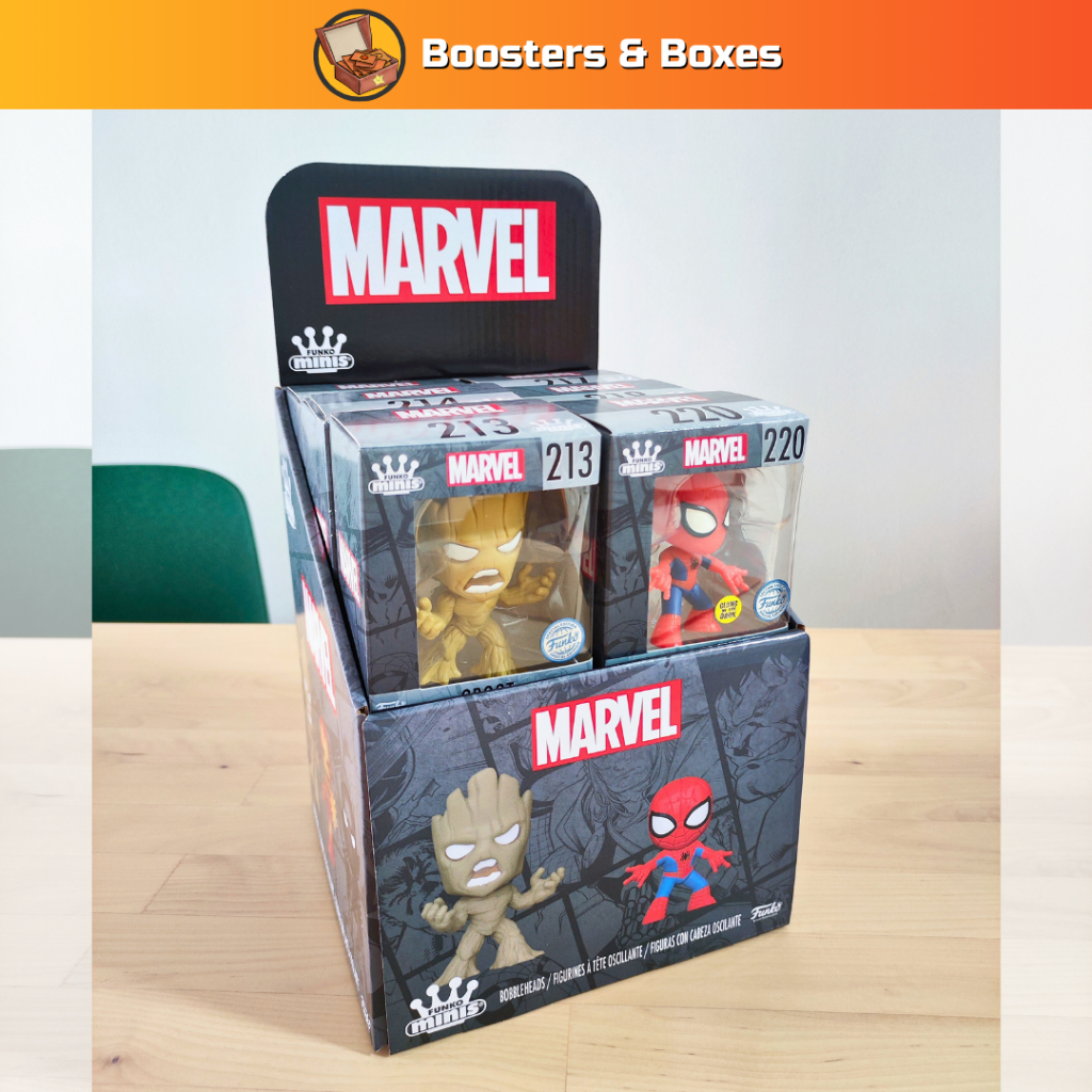 Funko Minis: Marvel - Spider-Man, Groot, Iron Man, Black Panther ...
