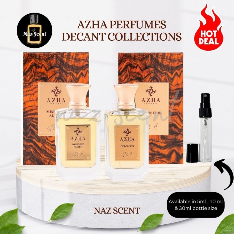 Azha Perfumes Decant Collections ( Oud'n Cuir / Mishmish Al Oud ...