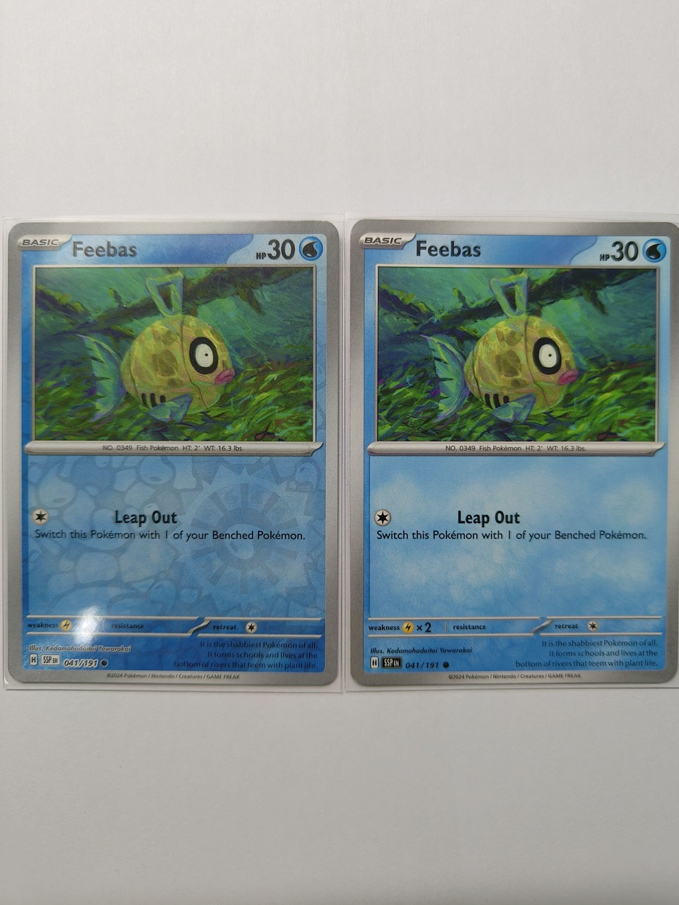Pokemon Scarlet & Violet! Surging Sparks Singles / Feebas - 041/191 ...
