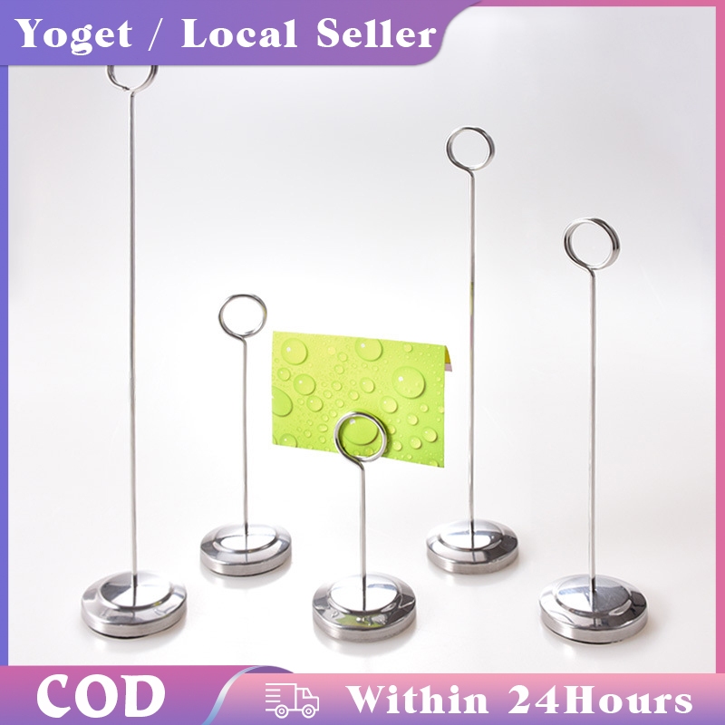 20/25/30cm Stainless Steel Menu Card Display Stand / Wedding Restaurant ...