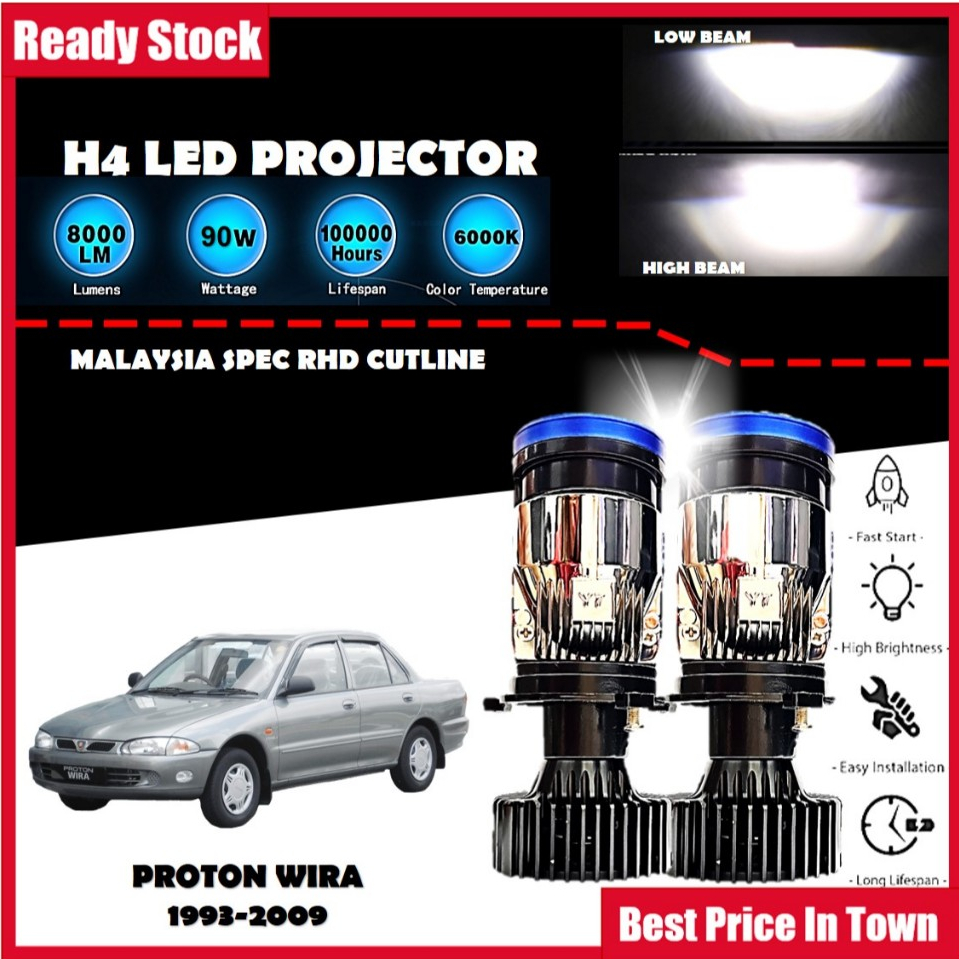 PROTON WIRA 1993-2009 LED Headlight Lampu LED Kereta Car LED Mini ...