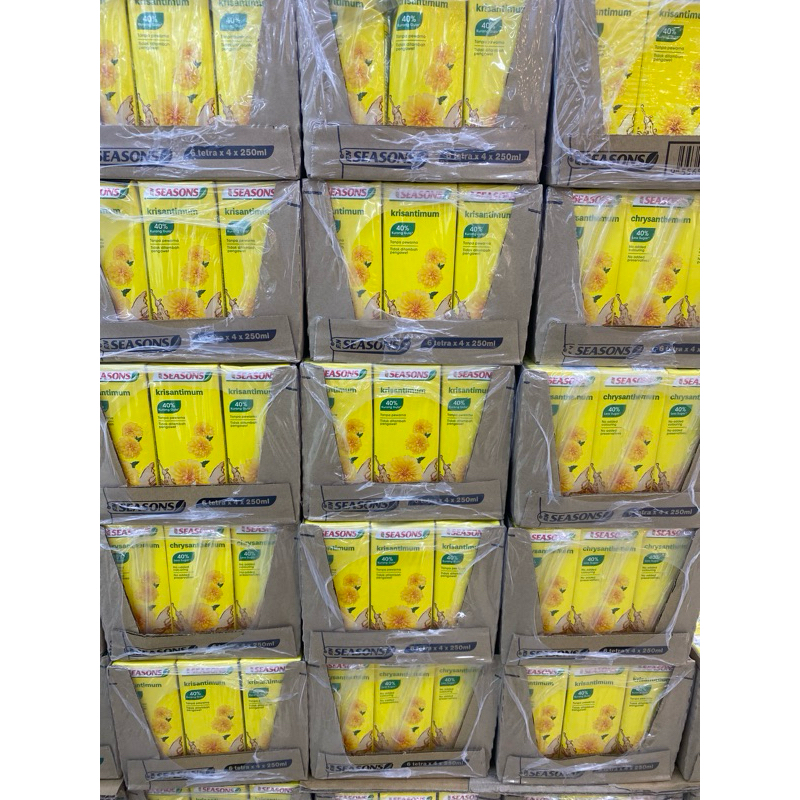 SEASONS CHRYSANTHEMUM TEA DRINK 250ML AIR KOTAK MINUMAN TEH BUNGA KEKWA ...