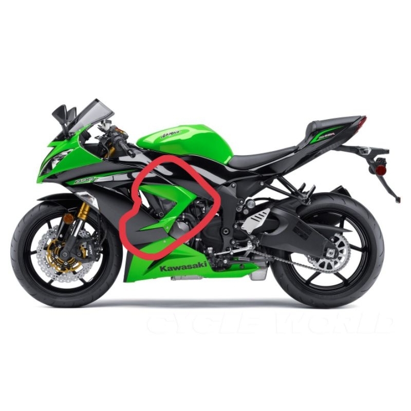 Kawasaki ZX6R Zx636 2013 2014 2015 2016 2017 Coverset panel fairing LH ...