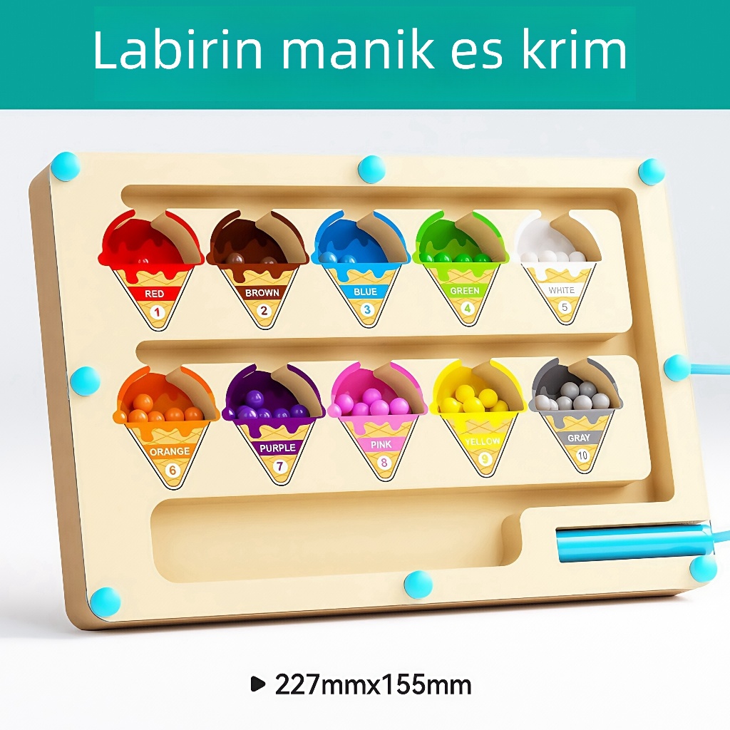 English Magnetic Colour And Number Matching Maze/Preschool Learning ...