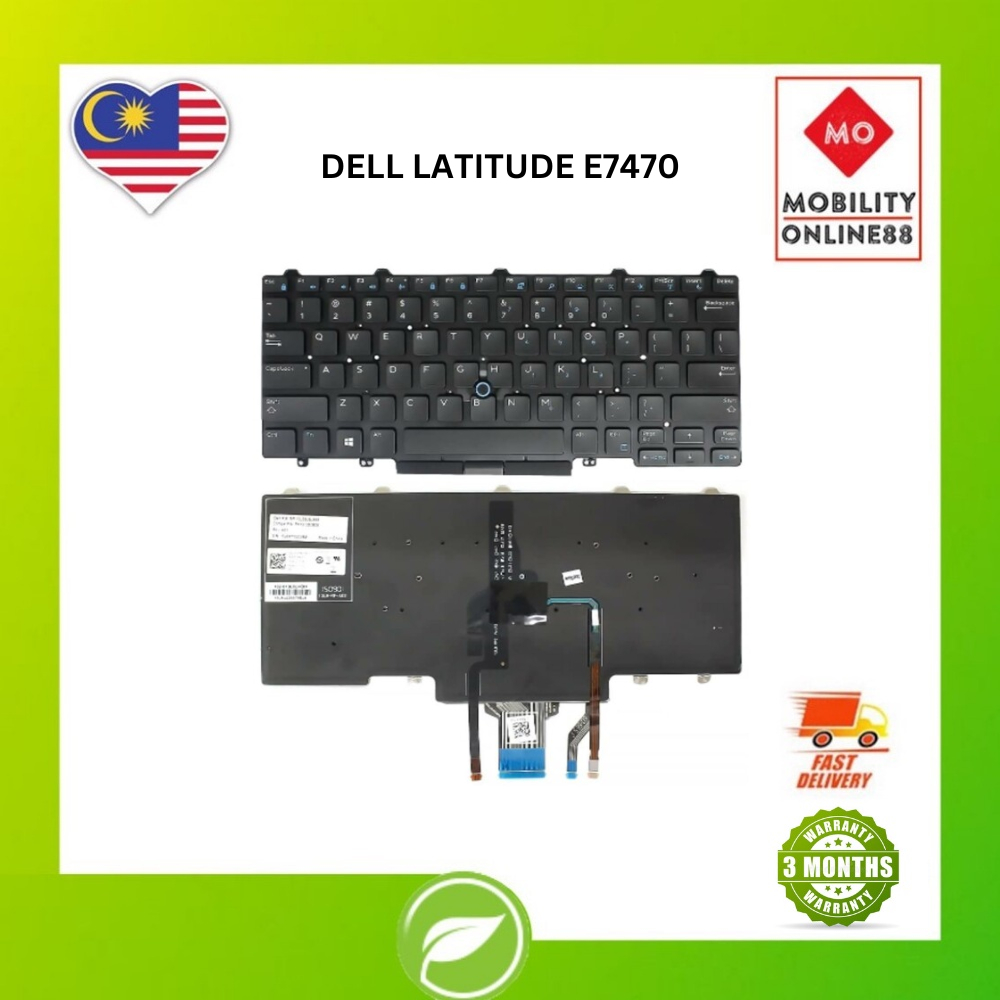 DELL E7470 3340 with Backlight Laptop Keyboard | Shopee Malaysia