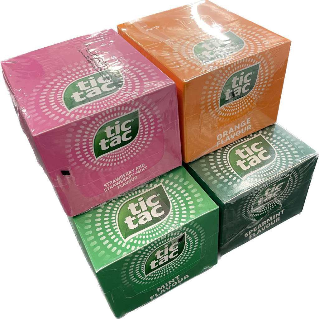Tic Tac Candy 14.5g (1 Box - 12 Packs) - Strawberry / Orange / Mint ...