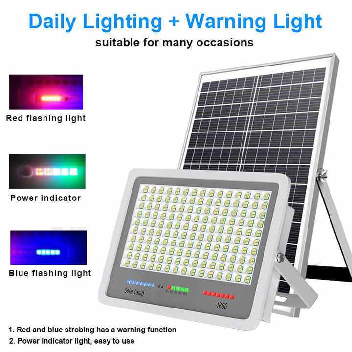 D8 Outdoor Solar Charging Light Lampu Solar Panel LED Flood Light IP66 ...