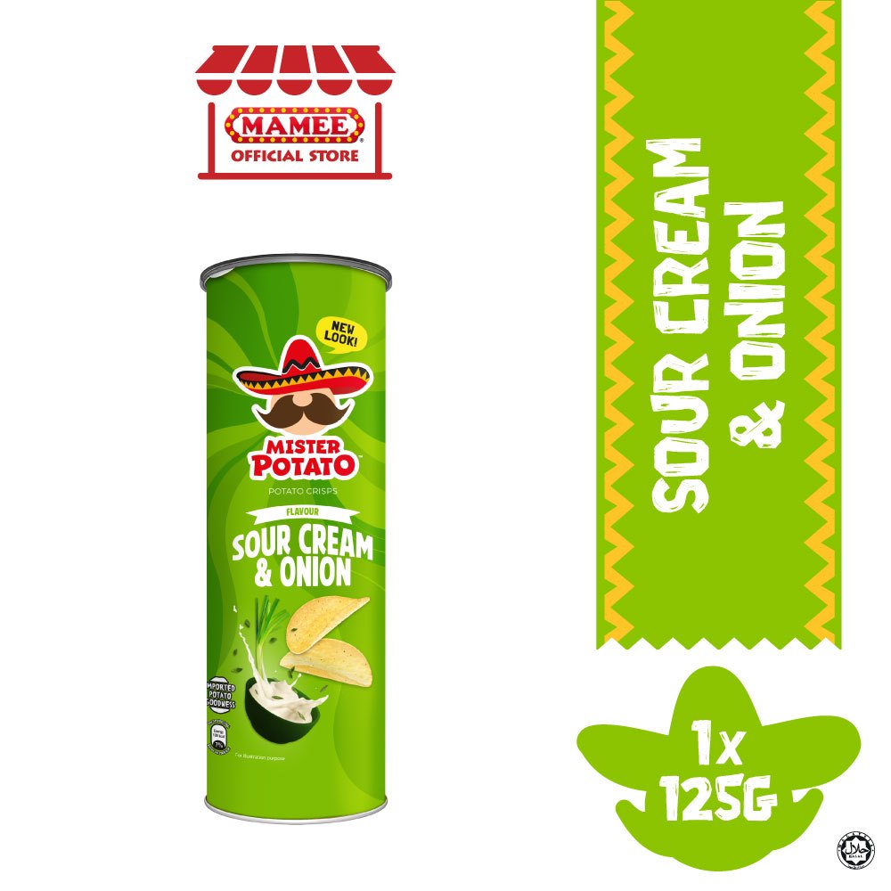 Mister Potato Crisps 125g - Sour Cream & Onion | Shopee Malaysia