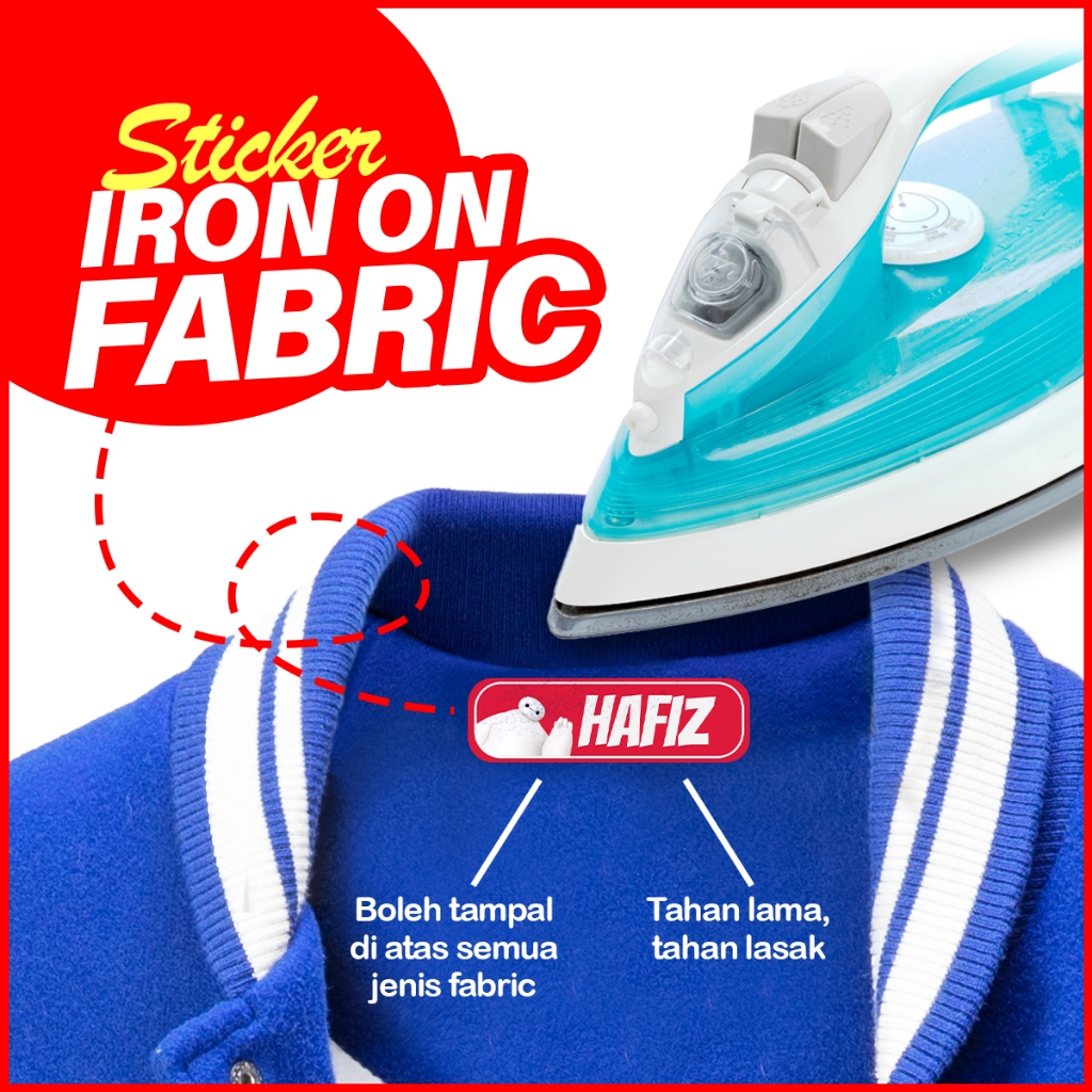 55pcs Sticker Nama Iron On – Label Nama untuk Pakaian Anak, Pelekat ...