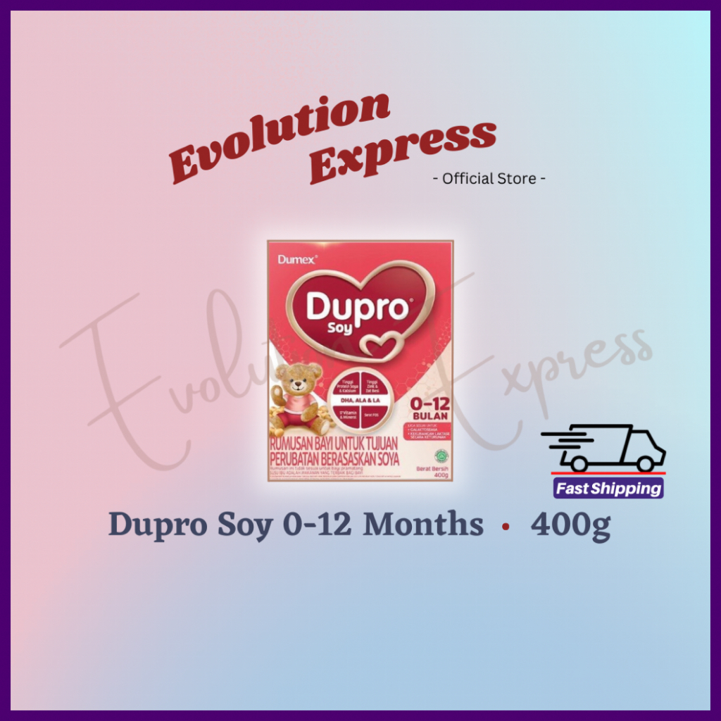 Dumex Dupro Soy Infant Formula (0-12M) 400g | Hypoallergenic | Exp 02/ ...