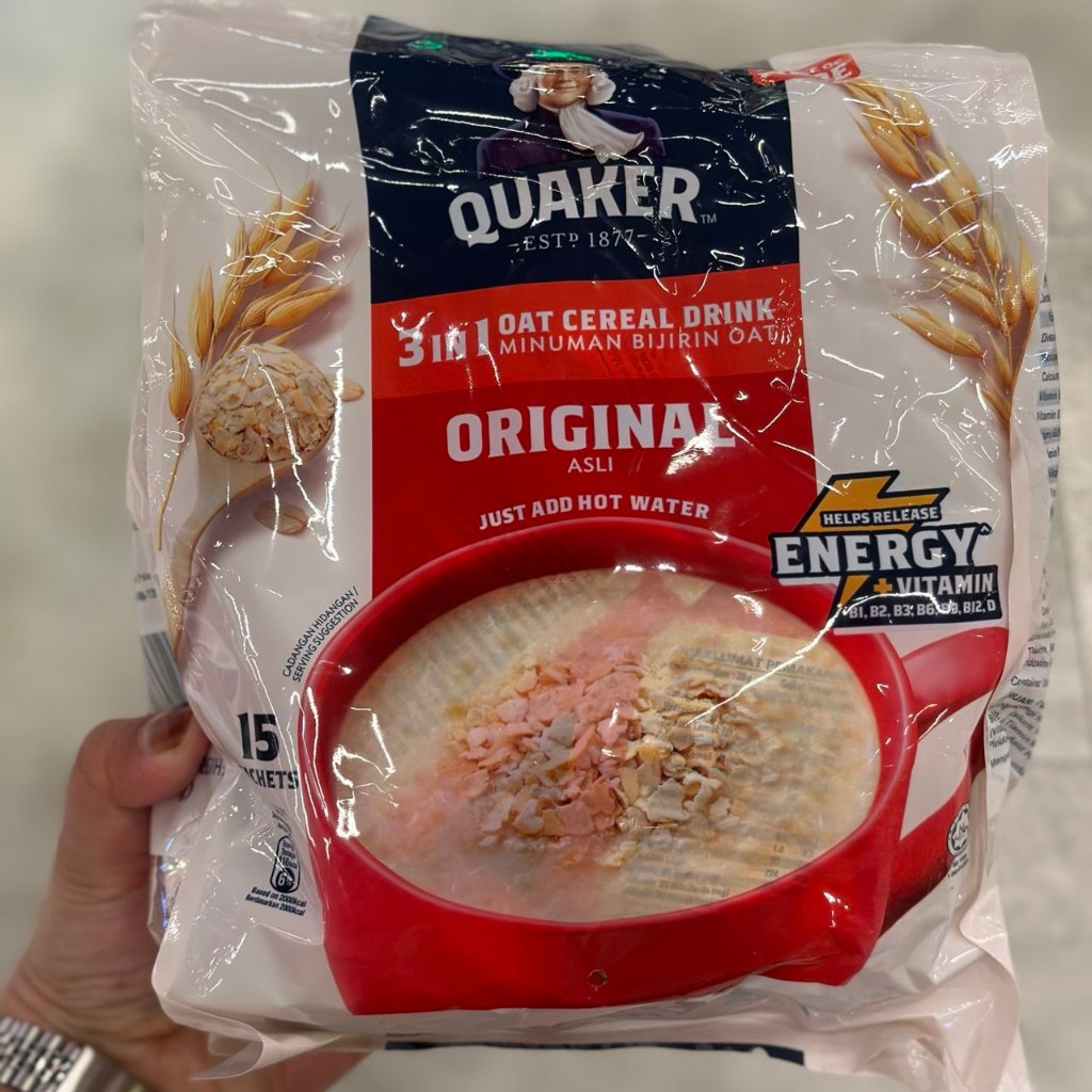 QUAKER 3 IN 1 OAT CEREAL DRINK ORIGINAL 15 Sachet | Shopee Malaysia