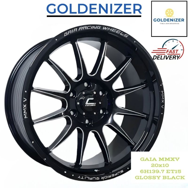 (1pc)20" sport rim 4x4 6H139.7 GAIA hilux D-max ford ranger triton ...