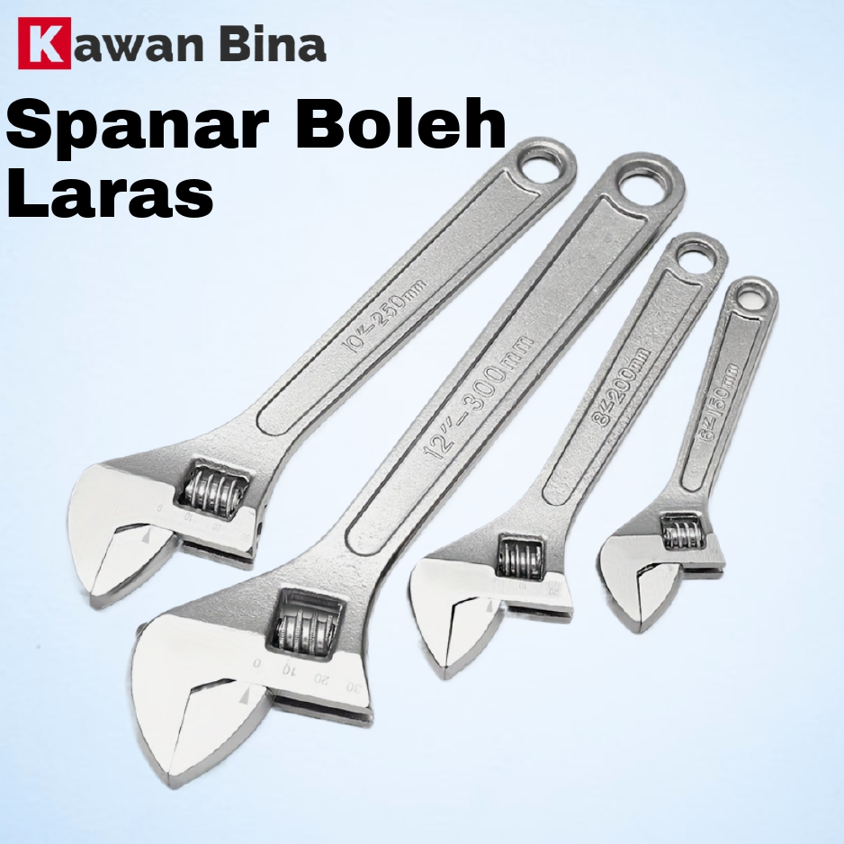Spanar Boleh Laras Switch Spana Adjustable Wrench Spana Hidup 6''-15 ...