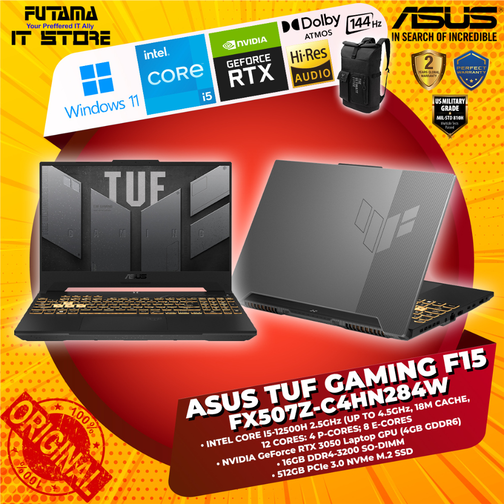 ASUS TUF Gaming Laptop F15 (FX507Z-C4HN284W) - Intel Core i5/RTX 3050/16GB RAM/512GB SSD ...