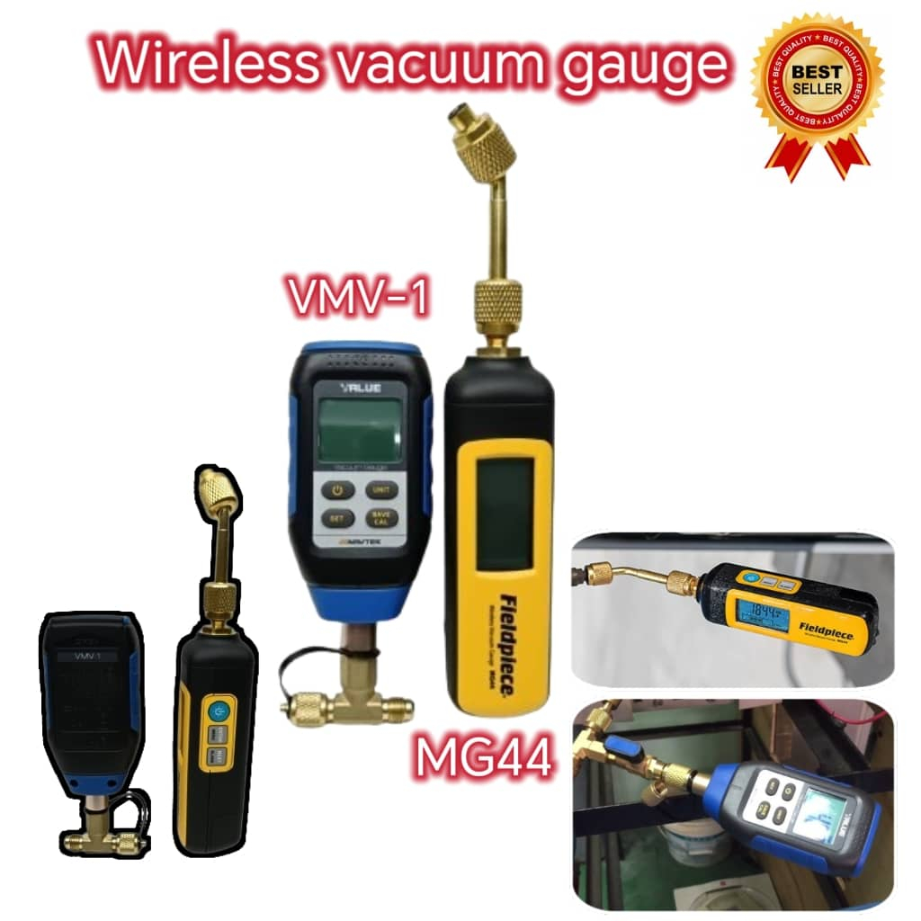 FIELDPIECE MG44 /VALUE VMV-1 WIRELESS DIGITAL VACUUM GAUGE HVAC SYSTEM ...