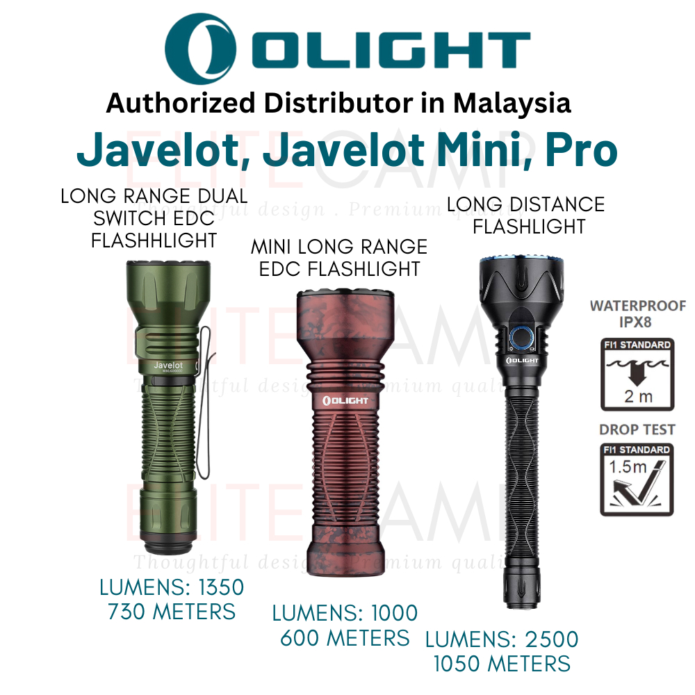 Olight Javelot & Javelot Mini & Javelot Pro Waterproof Flashlight ...