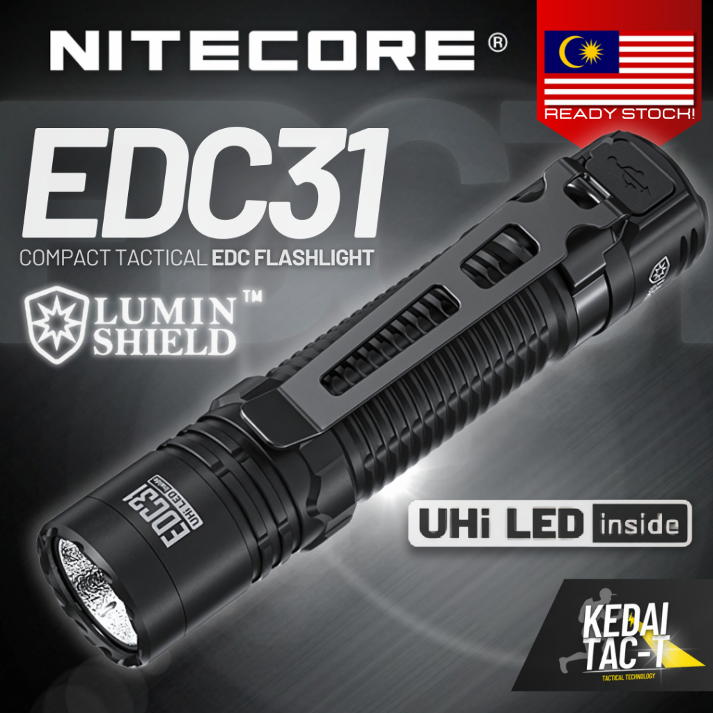 NITECORE EDC31 - 3500 Lumen USB-C Rechargeable EDC Flashlight ...