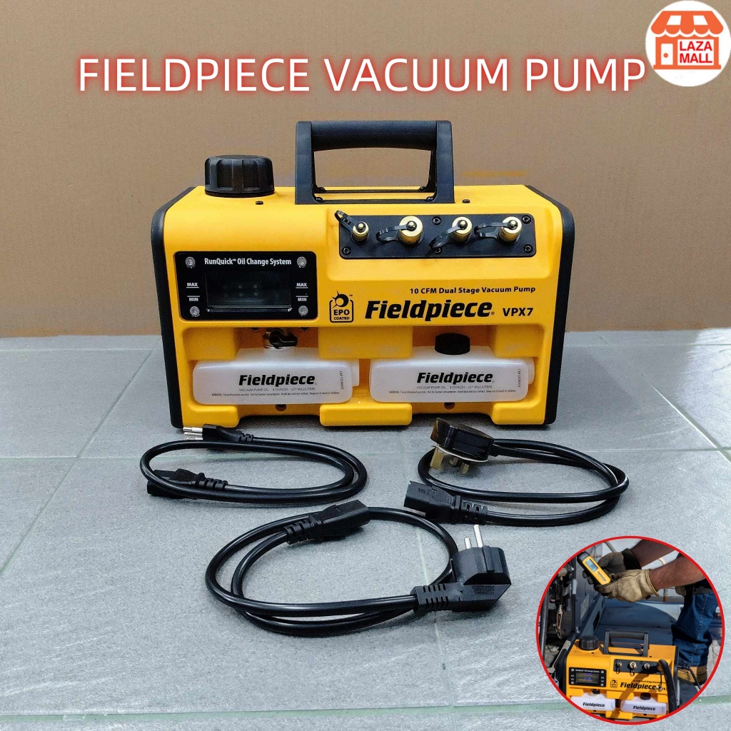 FIELDPIECE VACUUM PUMP DUAL STAGE AIR-CONDITIONING REFRIGERATION ...