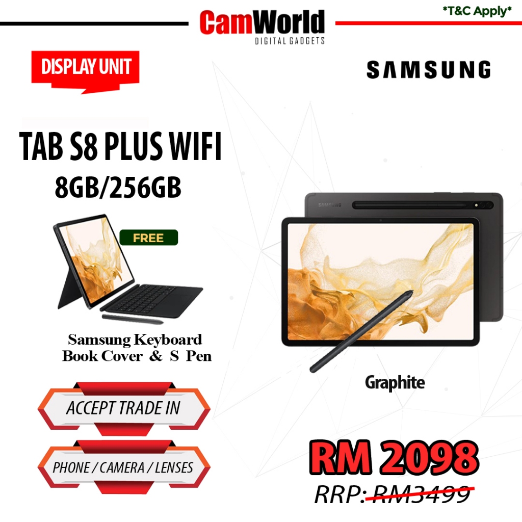 Samsung Galaxy Tab S8+ / S8 PLUS WIFI ( 8GB +256GB ) DISPLAY UNIT | Shopee Malaysia