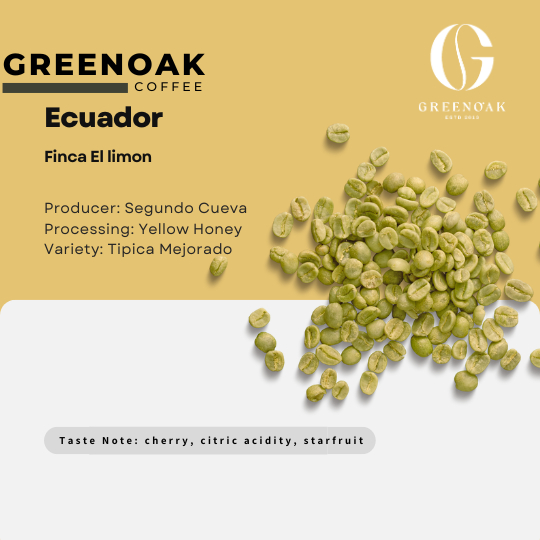 Ecuador Finca El limon Tipica Mejorado Yellow Honey Raw Coffee Beans ...