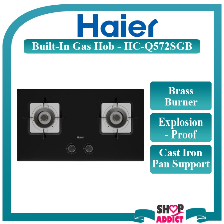 Haier Built-In Gas Hob HC-Q572SGB Dapur Masak Tanam with Flame Failure ...